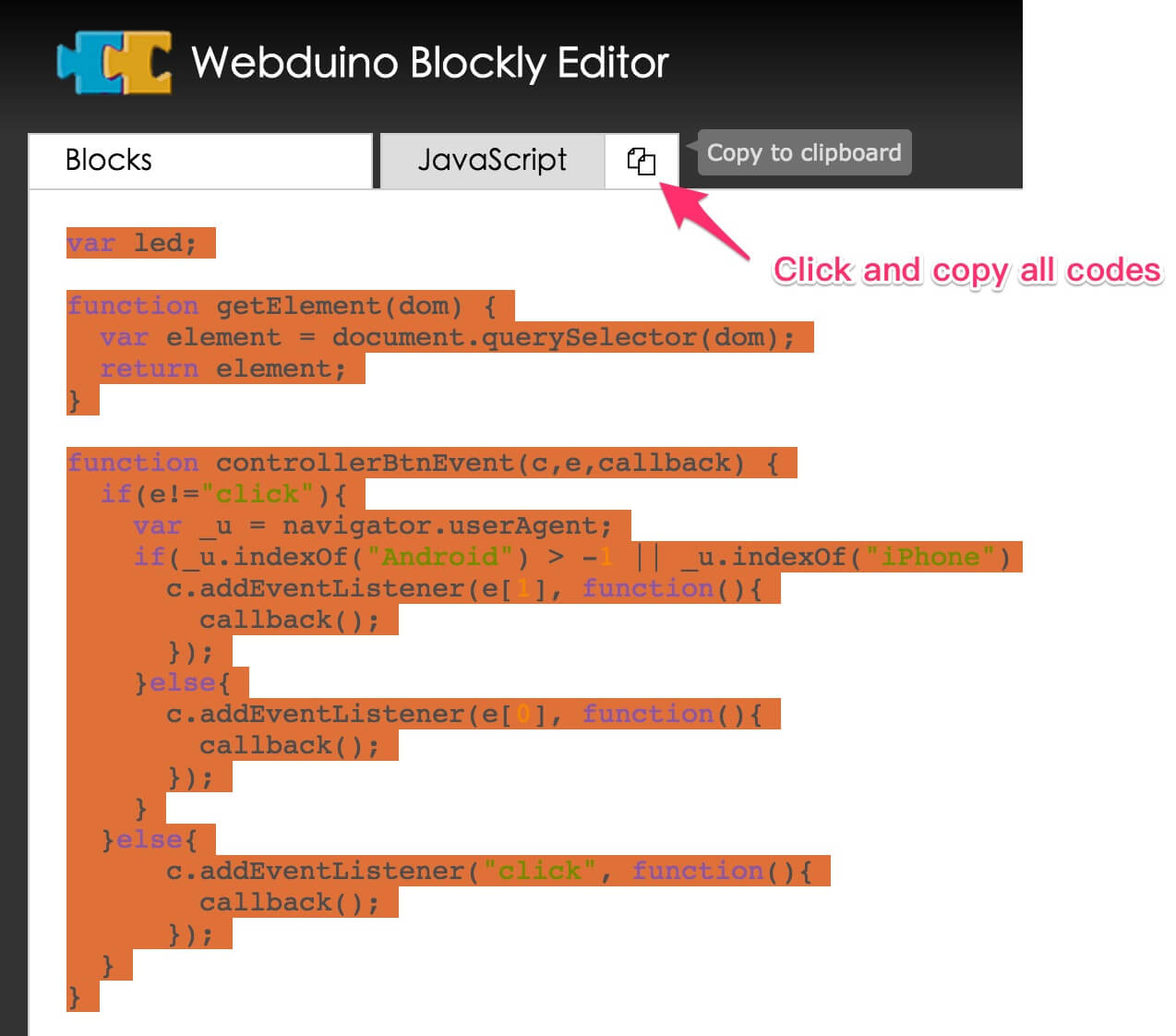 The Most Useful Features Of Webduino Blockly Webduino Web