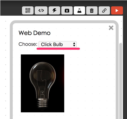 Project Example Controlling An Led And Web Page Image With A Sound