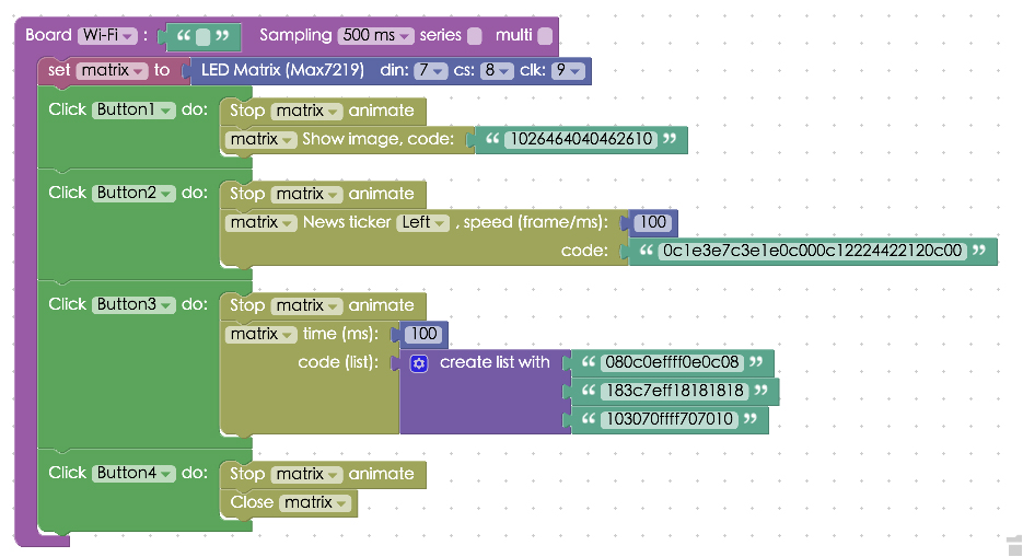 Project Example Using An Led Matrix Webduino Web Arduino