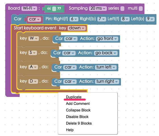 Project Example 21 Control A Robot Car Webduino Web Arduino