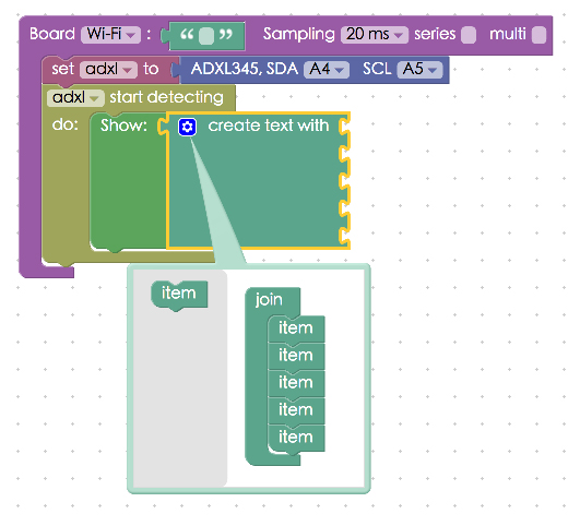 Project Example 23 Adxl345 3 Axis Accelerometer Webduino Web