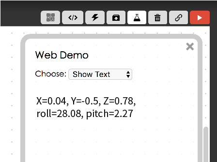 Project Example Adxl Axis Accelerometer Webduino Web