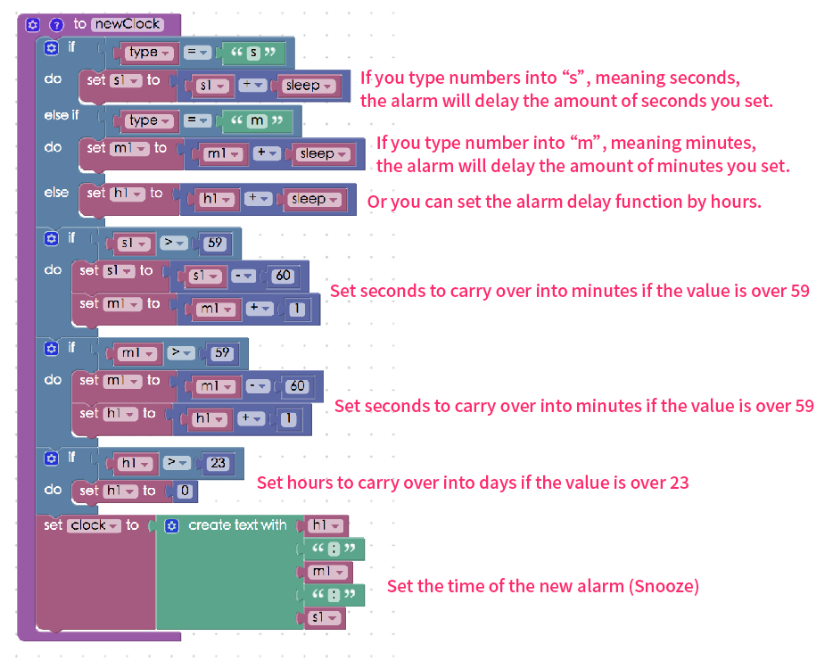 Project Example 33: Talking Alarm Clock (With Snooze Button and Buzzer) :::: Webduino = Web × ...