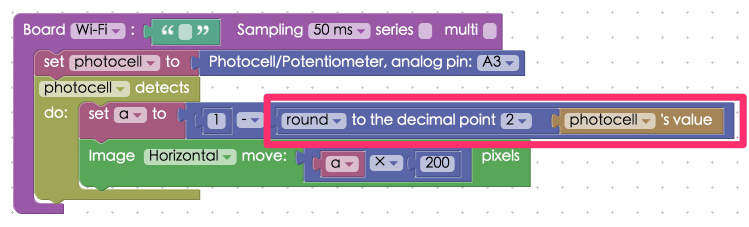 Project Example Changing Image Position With A Potentiometer