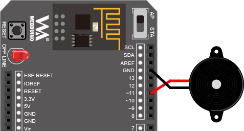 Project Example 13: Make Music with a Buzzer :::: Webduino = Web × Arduino