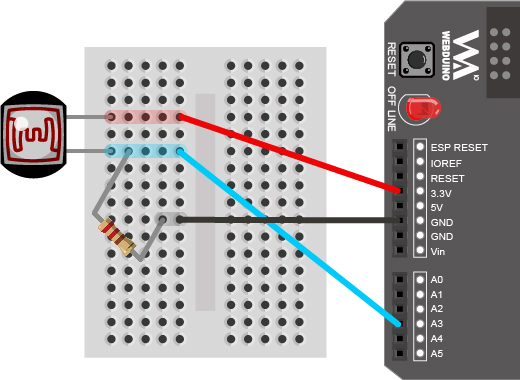 Project Example 17: Determine light levels with a photocell :::: Webduino = Web × Arduino