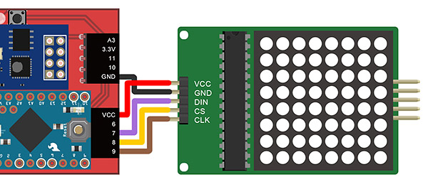 Project Example Using An Led Matrix Webduino Web Arduino