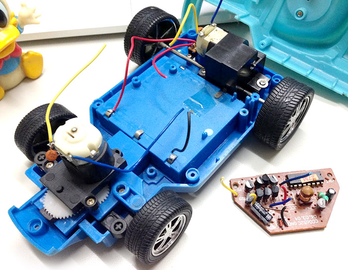Project Example 30 Toy Car Hack Using A Dual Channel Motor Driver