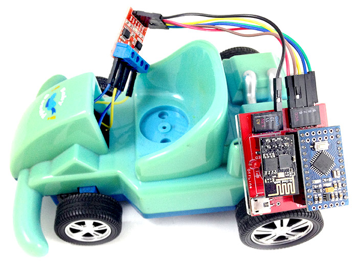 Project Example 30 Toy Car Hack Using A Dual Channel Motor Driver