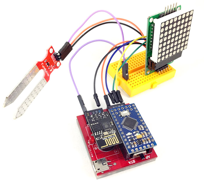 Project Example Visualizing Soil Moisture With An Led Matrix