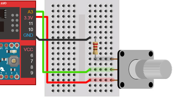 Project Example 34: Changing image position with a Potentiometer :::: Webduino = Web × Arduino