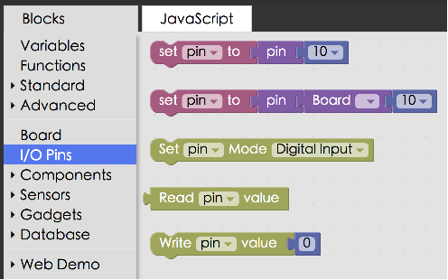 Webduino Board Pin Manipulation :::: Webduino = Web × Arduino