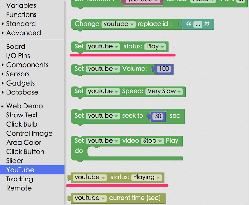 Using a Button Switch for Playing Youtube Videos :::: Webduino = Web × Arduino