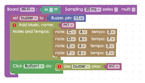 Project Example 13: Make Music with a Buzzer :::: Webduino = Web × Arduino
