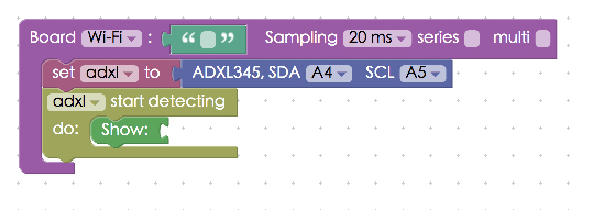 Project Example 23: ADXL345 – 3-axis accelerometer :::: Webduino = Web ...