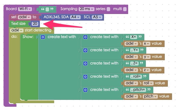 Project Example 23: ADXL345 – 3-axis accelerometer :::: Webduino = Web ...