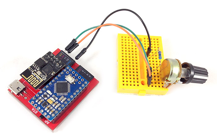 Project Example 34: Changing image position with a Potentiometer :::: Webduino = Web × Arduino